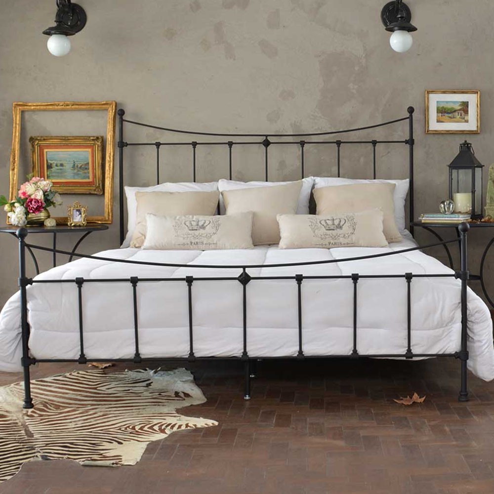 Cama de Ferro King Dom Preta | Soul Casa